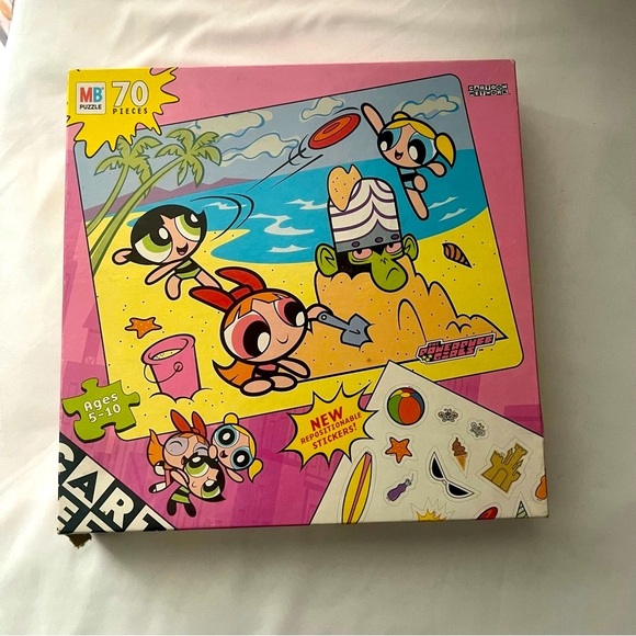 Hasbro | Toys | Vintage 7 Piece Power Puff Girls Vibrant Cartoon Beach ...